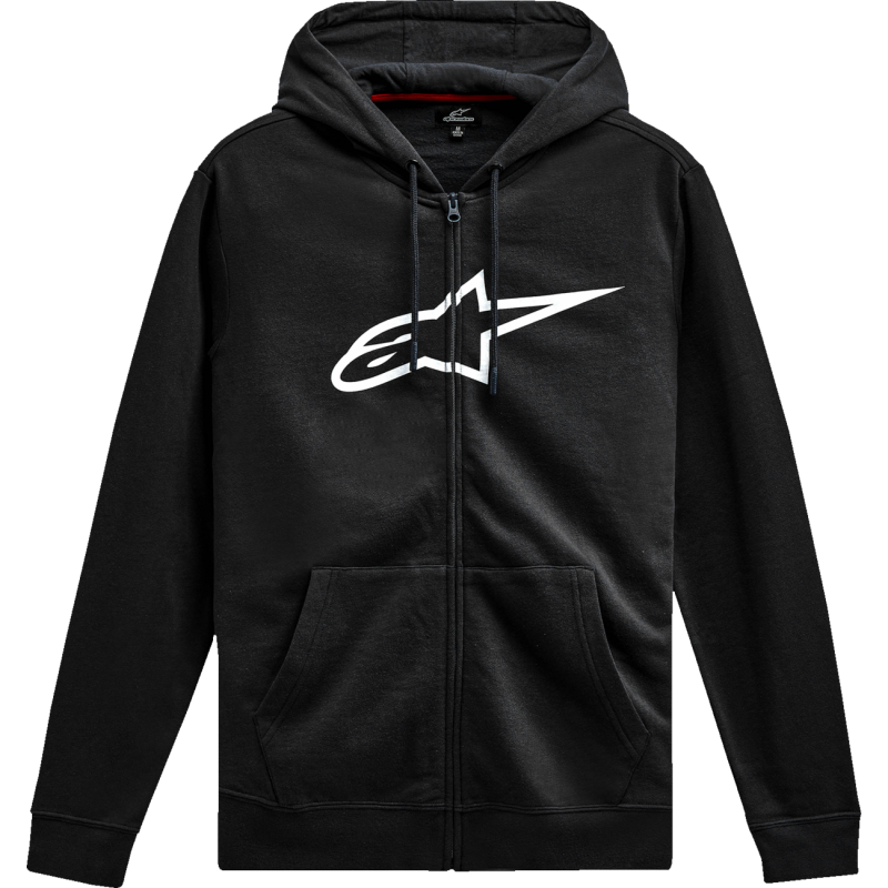 Cuir Mode JB | Alpinestars HOODIE AGELESS V3 ZIP noir-blanc Grandeur Medium